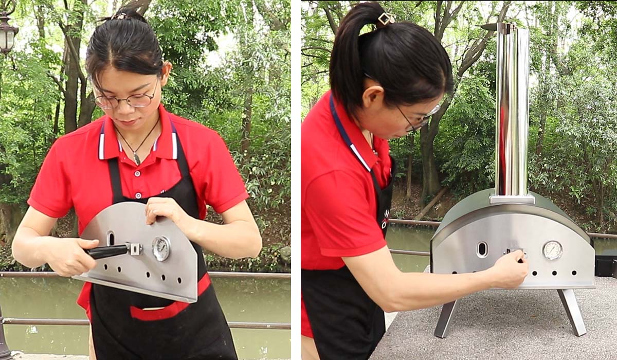 How to Install the Gas Pizza Oven With U-shape Burner