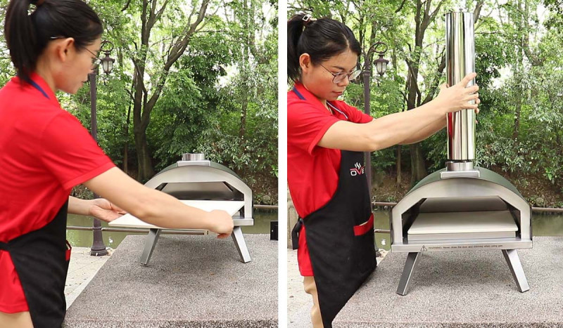 How to Install the Gas Pizza Oven With U-shape Burner